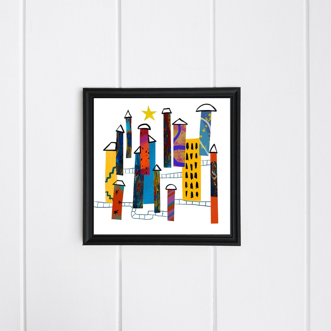 Art Print "home" 32x32 - Illustration - Art for Home - Wall Decor ...