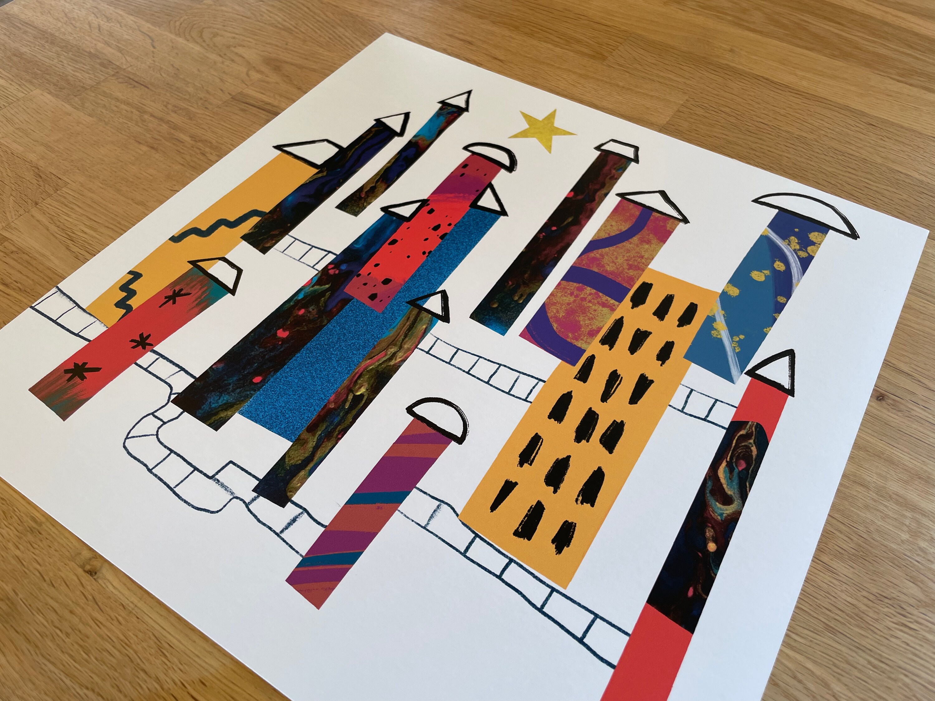 Art Print "home" 32x32 - Illustration - Art for Home - Wall Decor ...