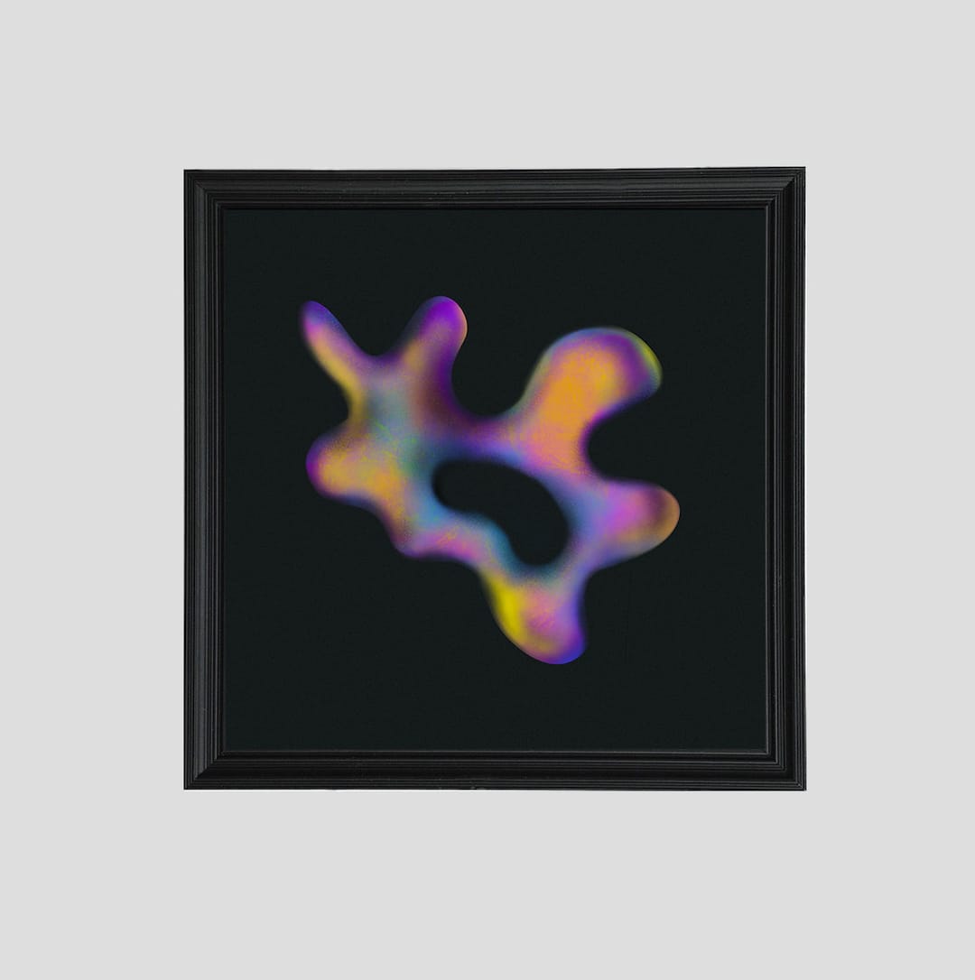 Poster Picture Art Print amoeba 32x32 Illustration Art for Home Wall ...