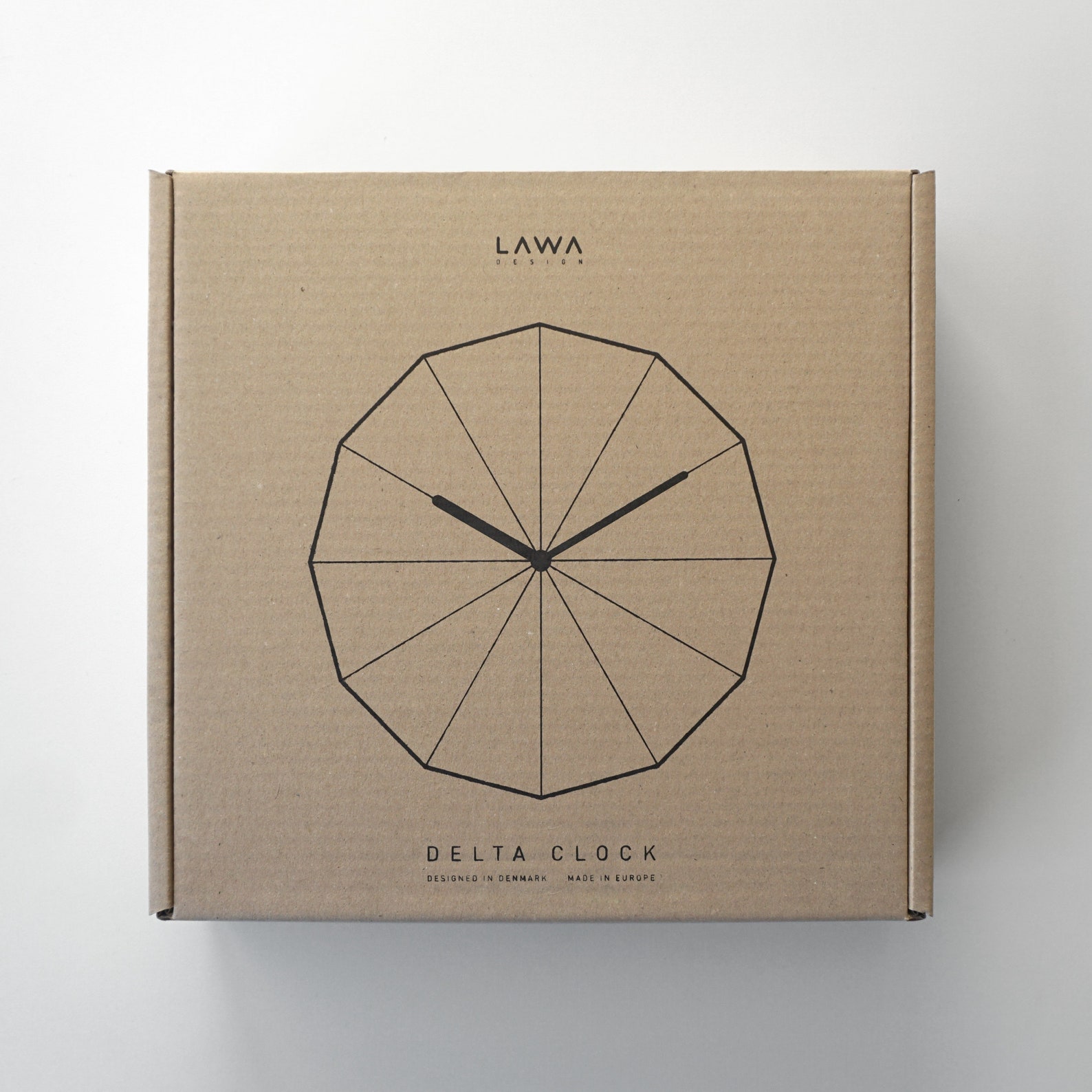 Delta Clock Oak • Minimalist Wooden Wall Clock • Modern Home Design ...