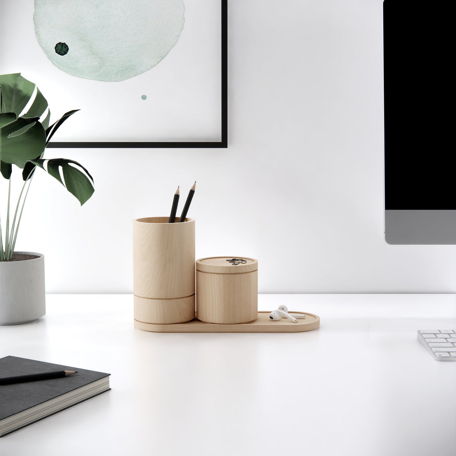 Stack Organizer Set Minimalist Desk Organizer Stackable Make up ...