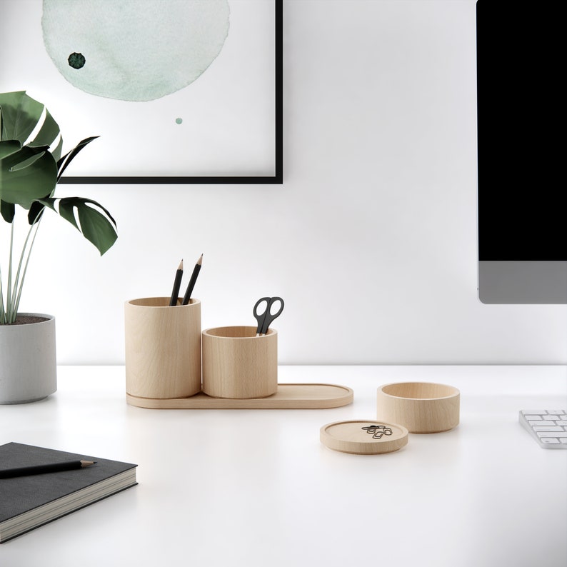 Stack Organizer Set Minimalist Desk Organizer Stackable Make up ...