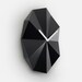 Delta Clock Black Minimalist Wooden Wall Clock Black MDF - Etsy