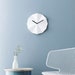Delta Clock White • Minimalist Wooden Wall Clock • Modern Home • Unique ...