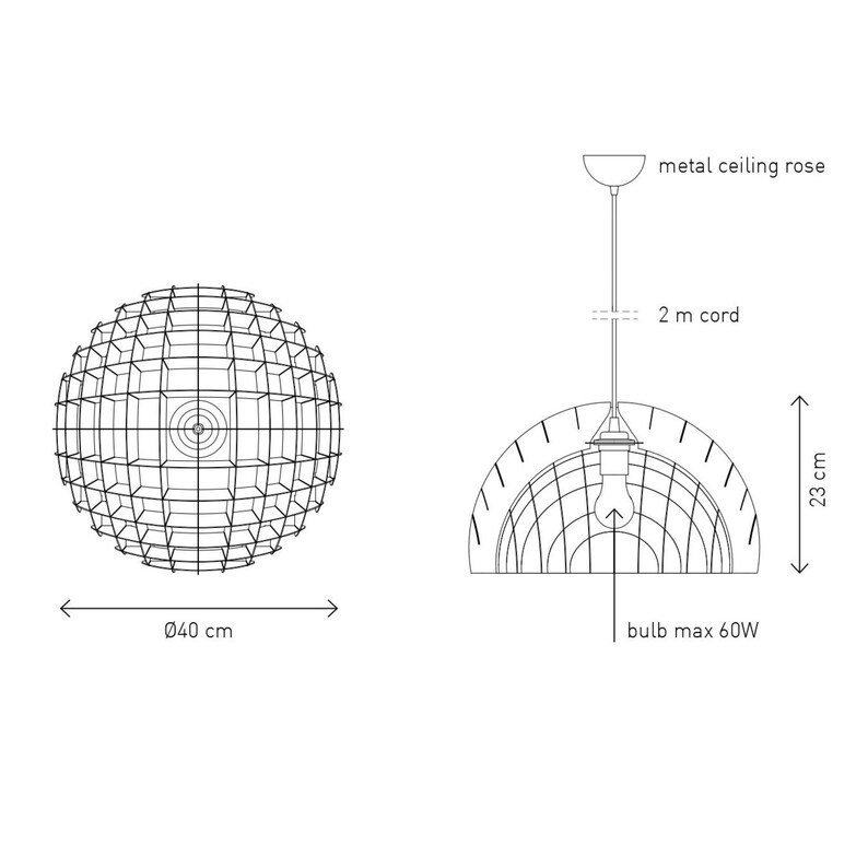 Arc Pendant White Pendant Lamp Modern Light Fixture Scandinavian Design ...