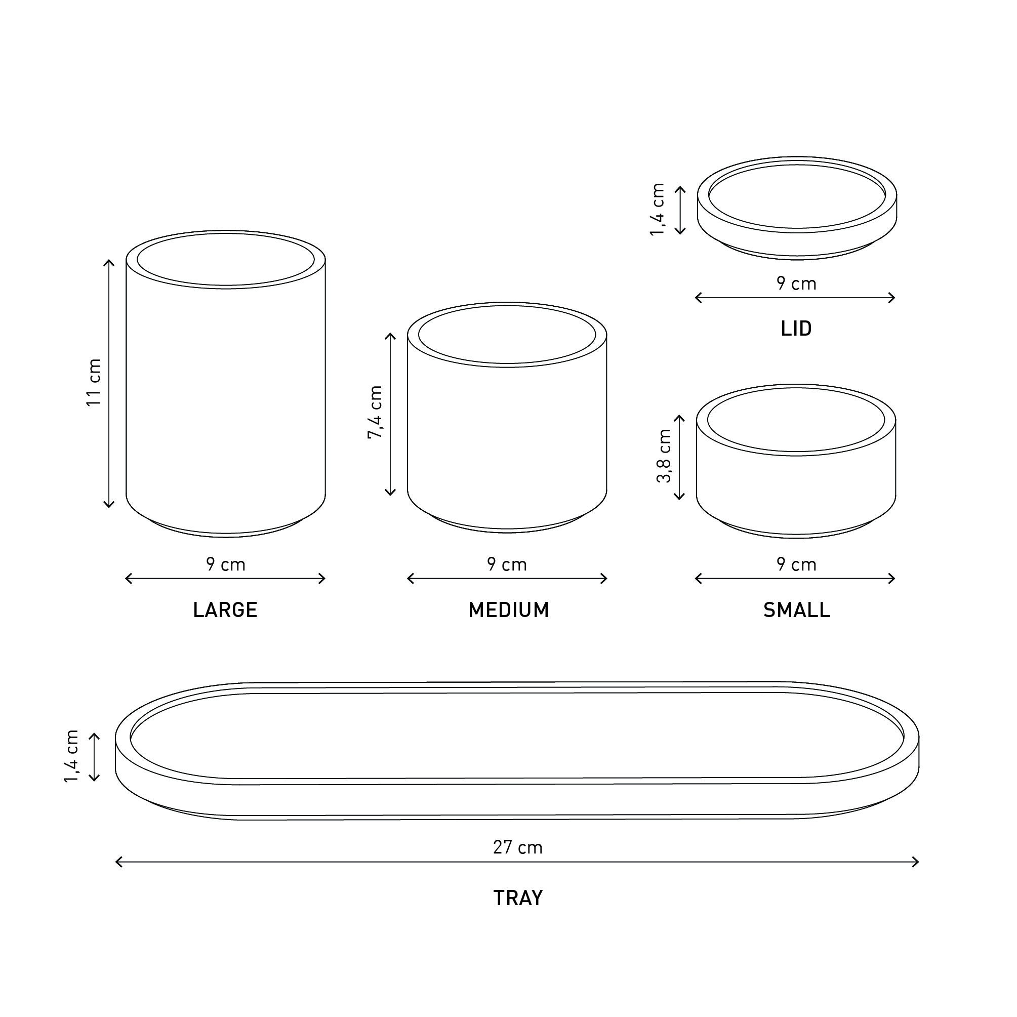 Stack Organizer Set Minimalist Desk Organizer Stackable Make up ...