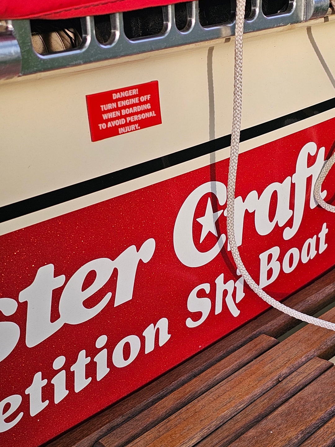 Ski Boat Danger Tag - Etsy