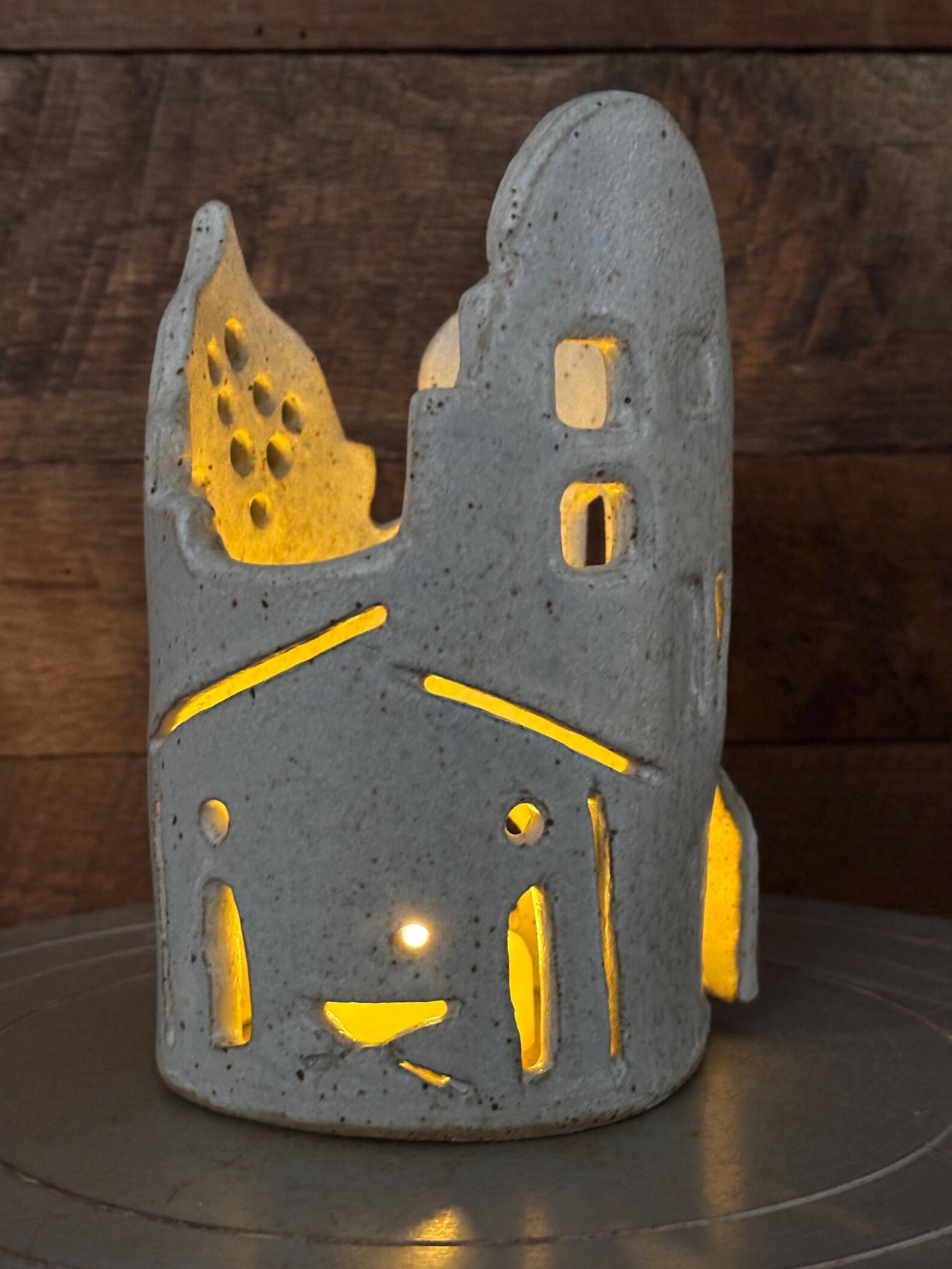 Ceramic Carved Nativity Luminary - Etsy
