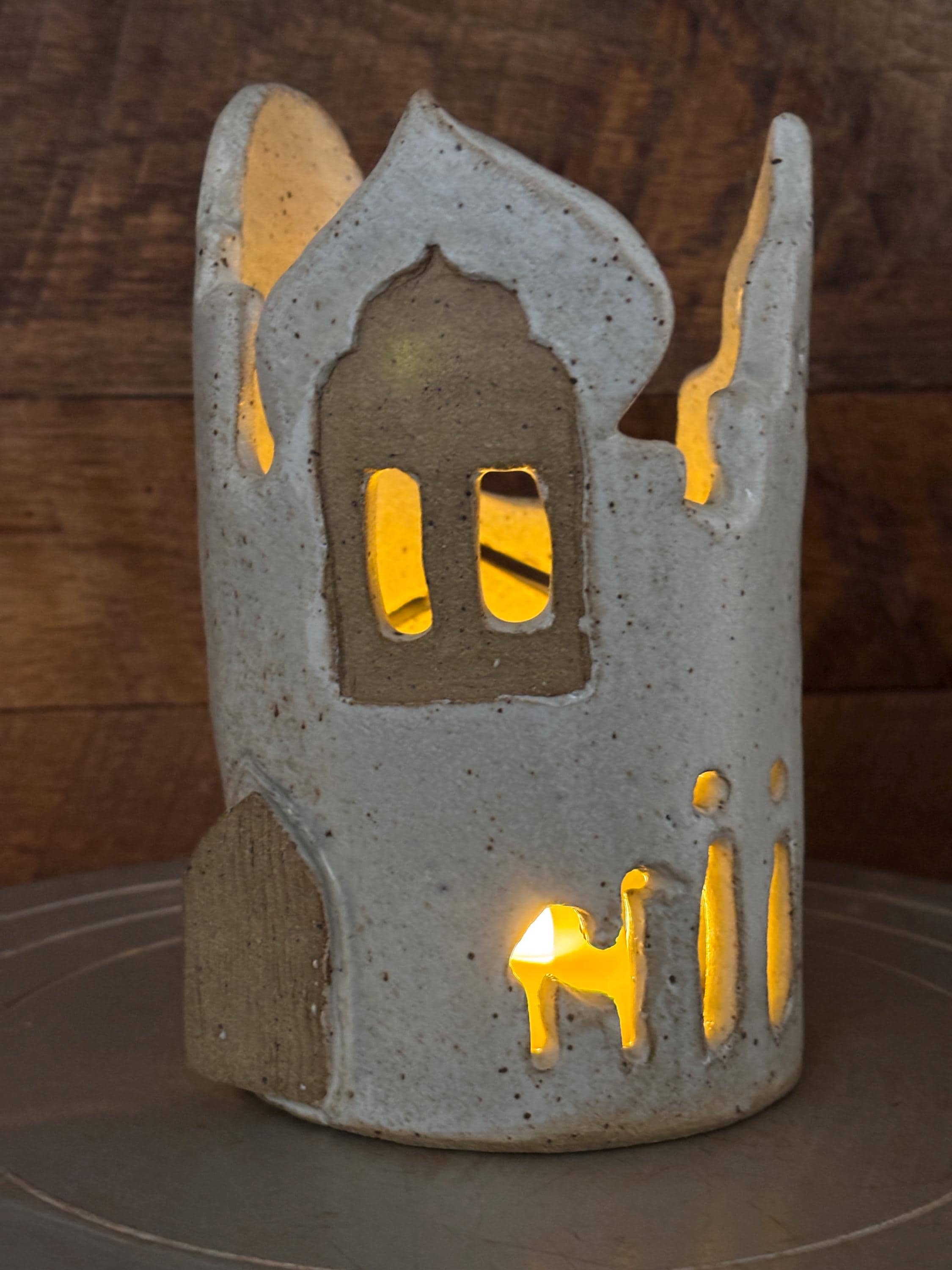 Ceramic Carved Nativity Luminary - Etsy