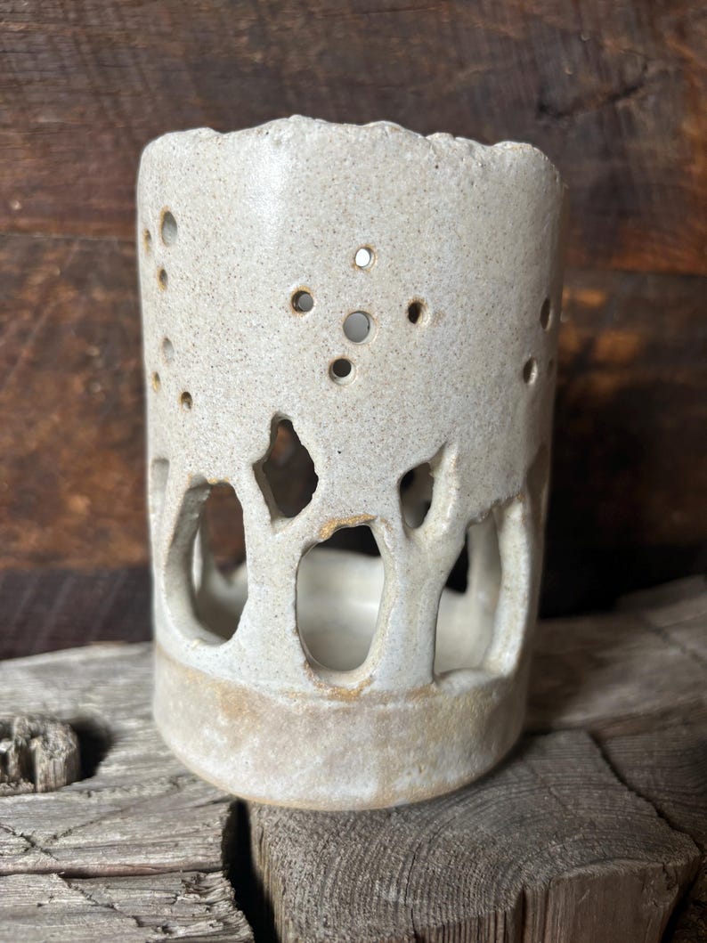 Ceramic Carved Luminary - Etsy