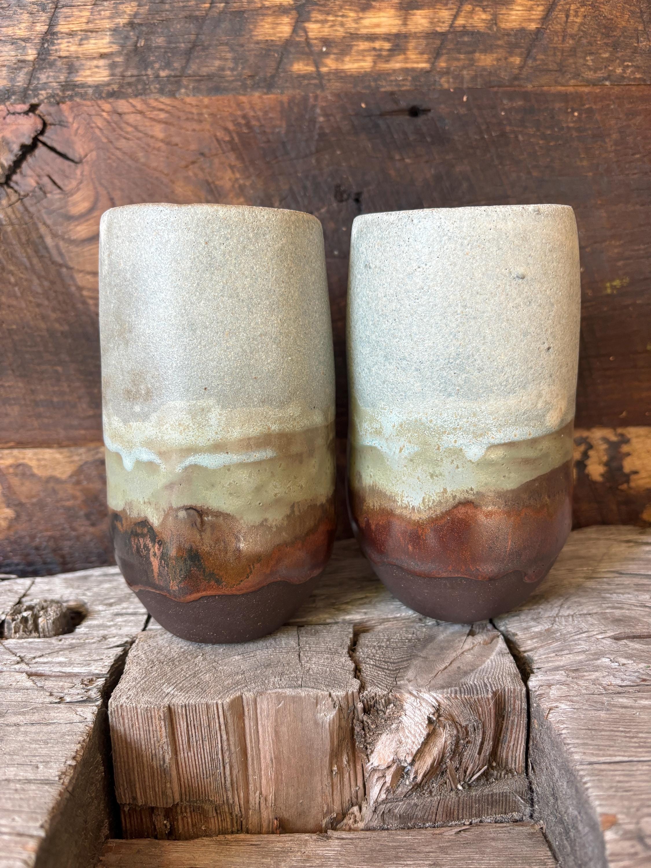 Ceramic Mimosa Flutes Set of 2 - Etsy