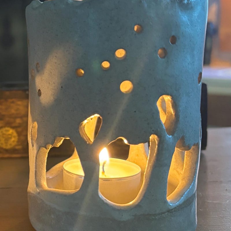Ceramic Luminary - Etsy