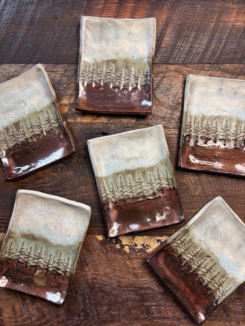 Into the Forest Ceramic Spoon Rest / Spoon Holder - Etsy