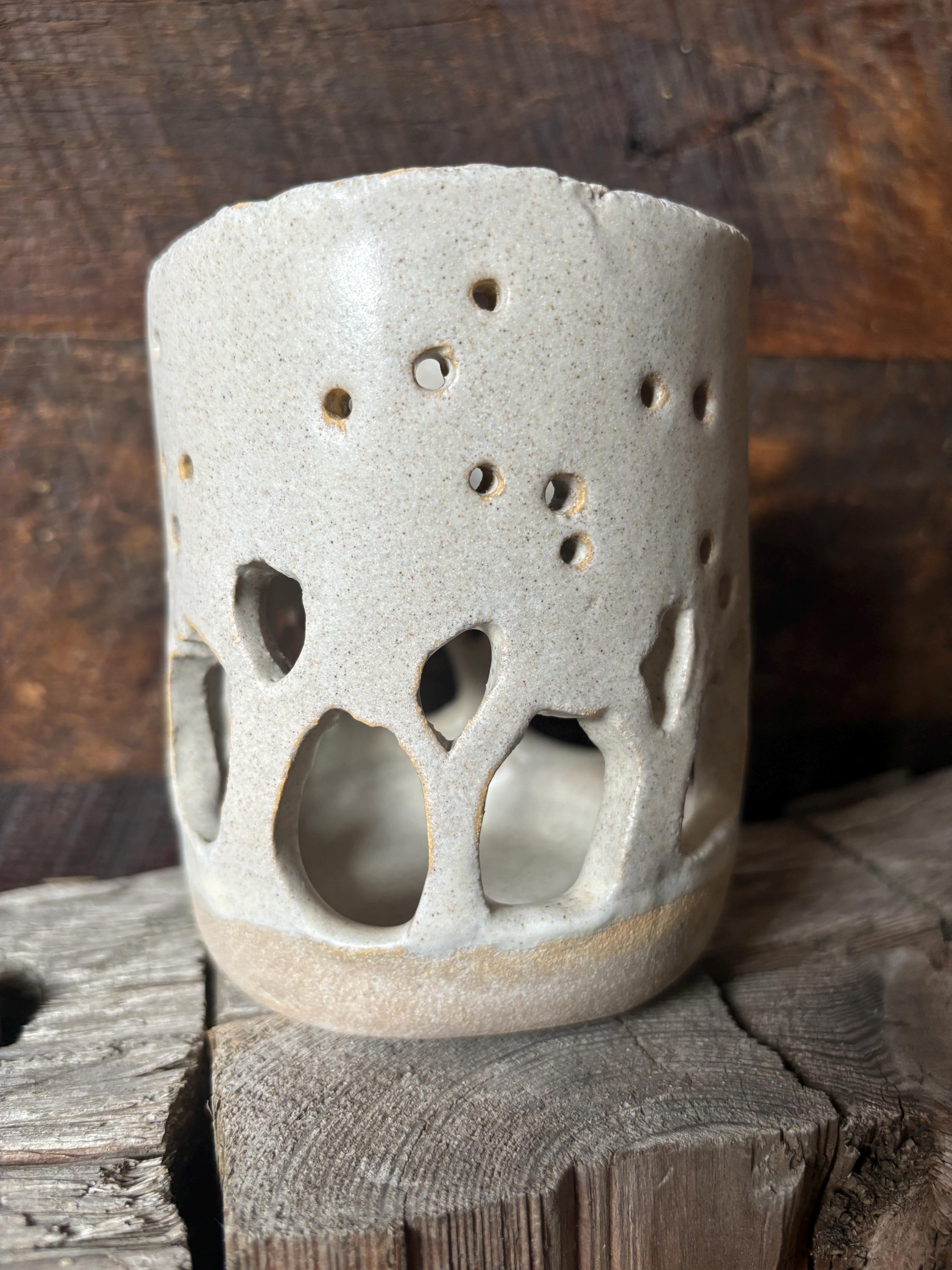 Ceramic Carved Luminary - Etsy