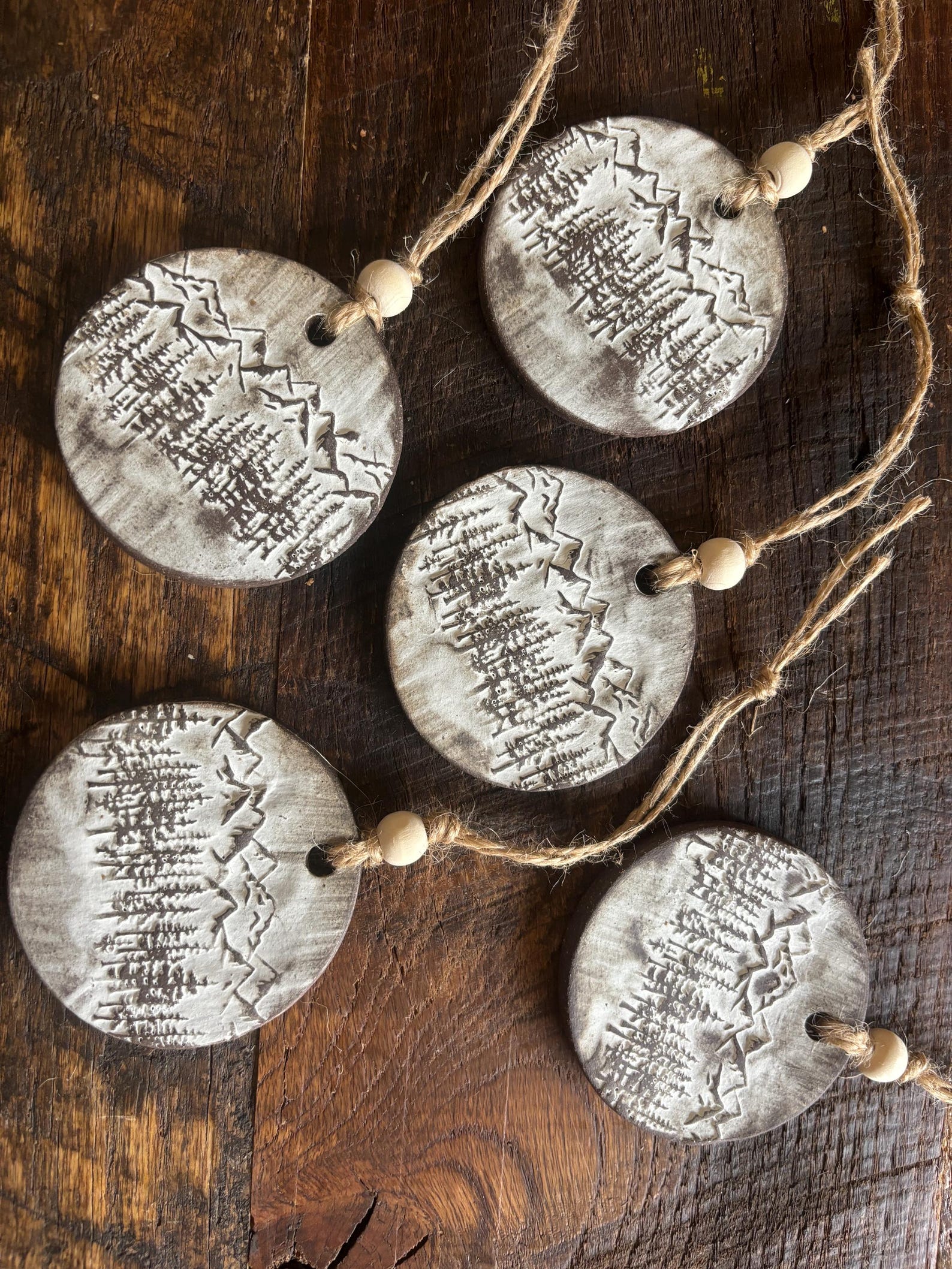 The Mountains Are Calling Distressed Ceramic Ornament - Etsy
