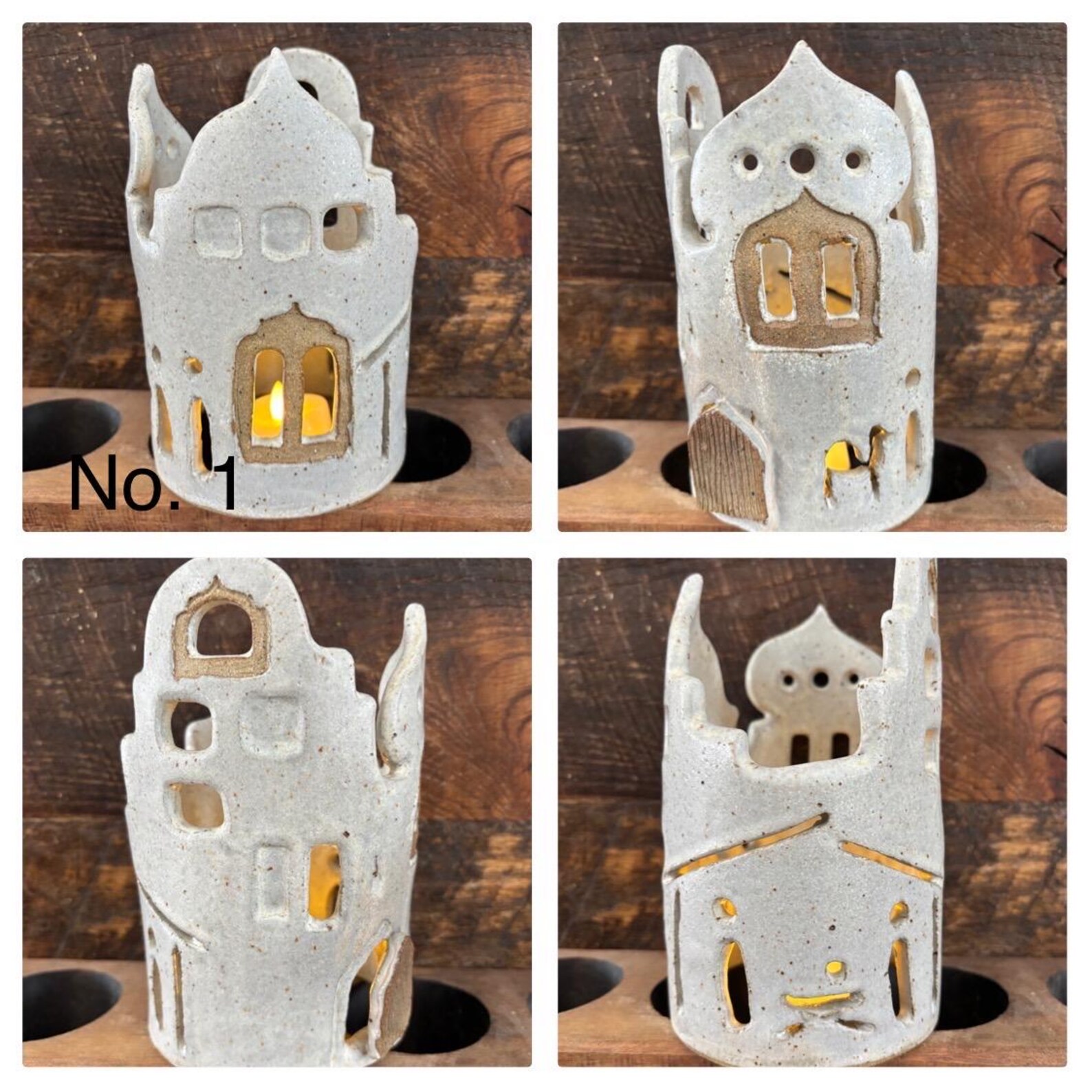 Ceramic Carved Nativity Luminary - Etsy