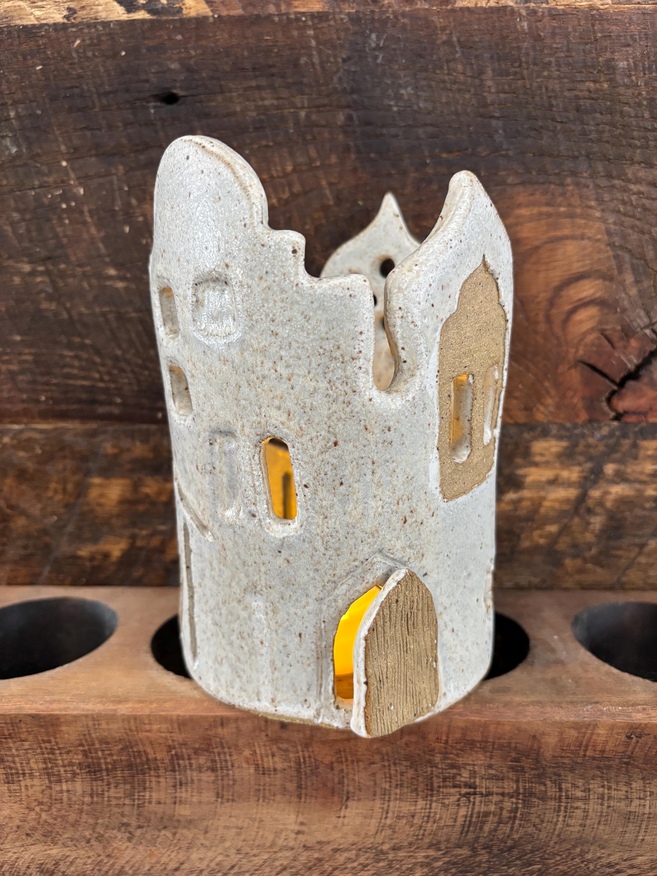 Ceramic Carved Nativity Luminary - Etsy