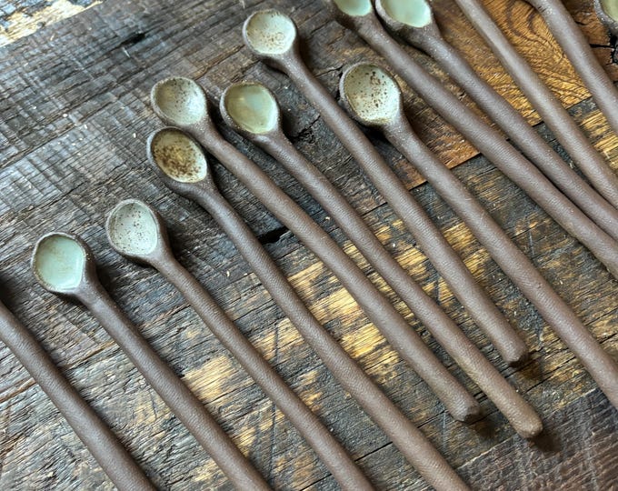 Ceramic Spoon in Chocolate Clay - Etsy