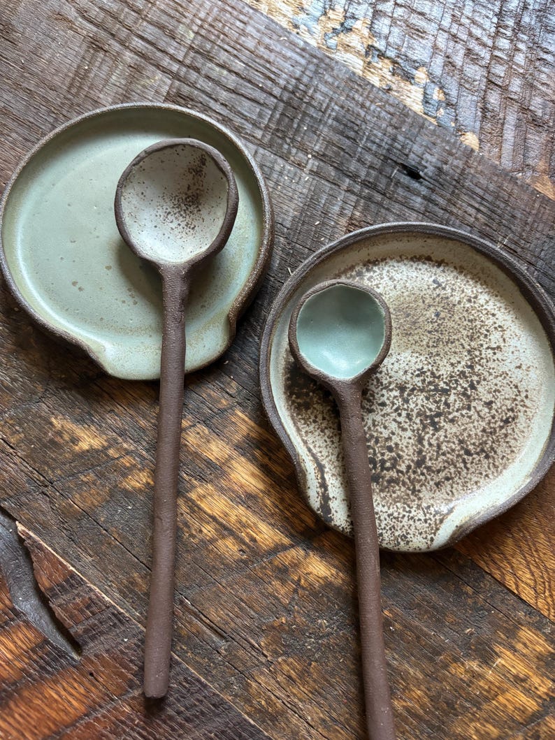 Circular Ceramic Spoon Rest - Etsy