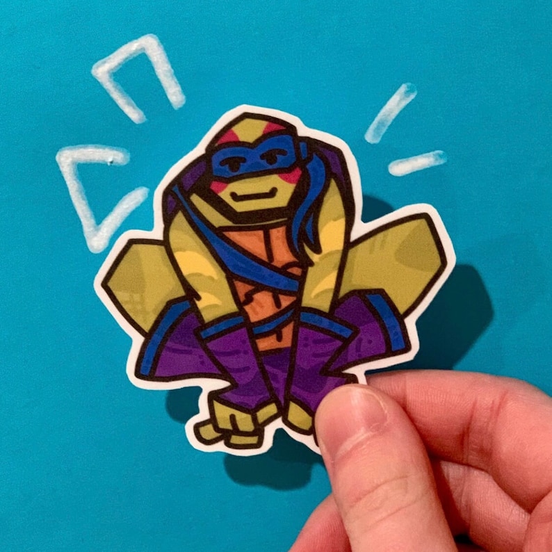 Rottmnt Leonardo Sticker: Matte Waterproof Action Decal - Etsy