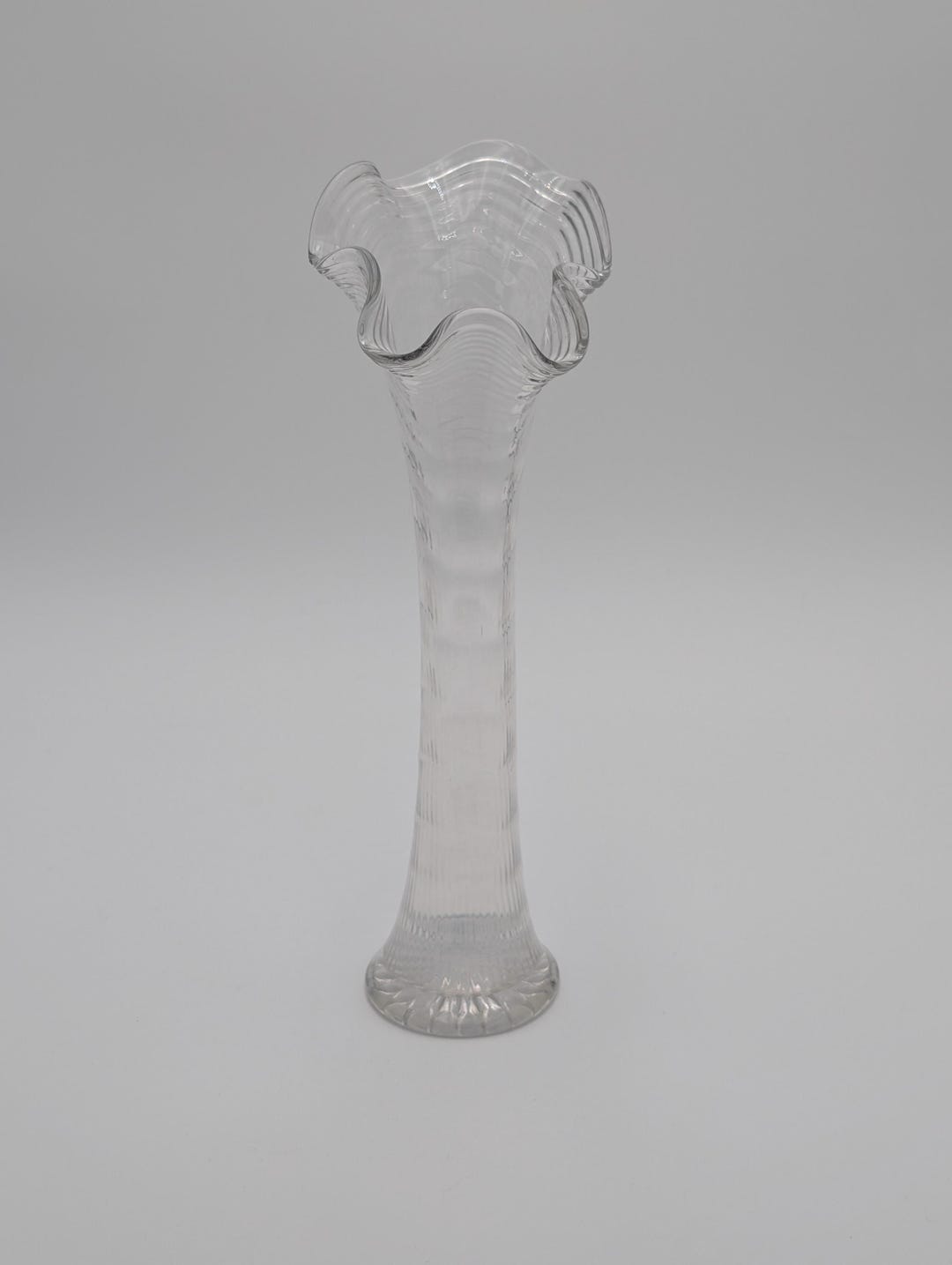 EAPG Clear Swung Vase Ripple Pattern - Etsy