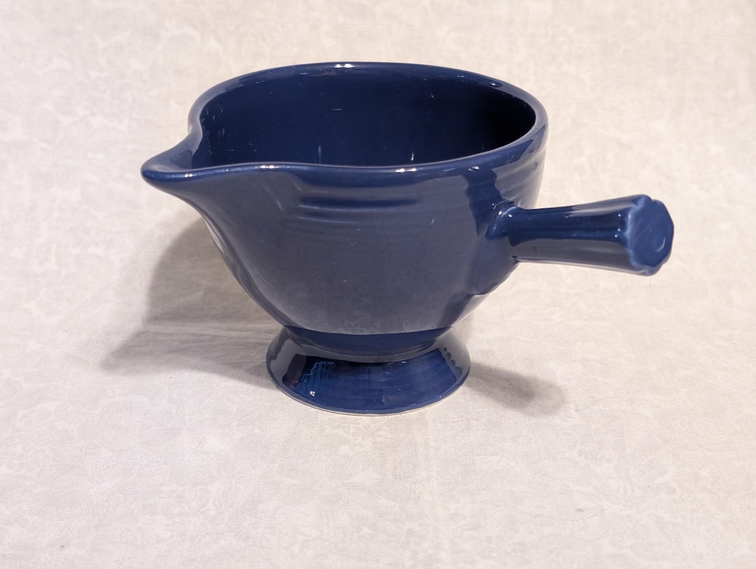 Fiestaware Cobalt Blue Stick Handle Creamer - Etsy