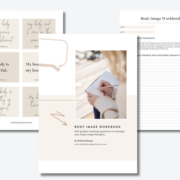 Body Image Workbook - Etsy
