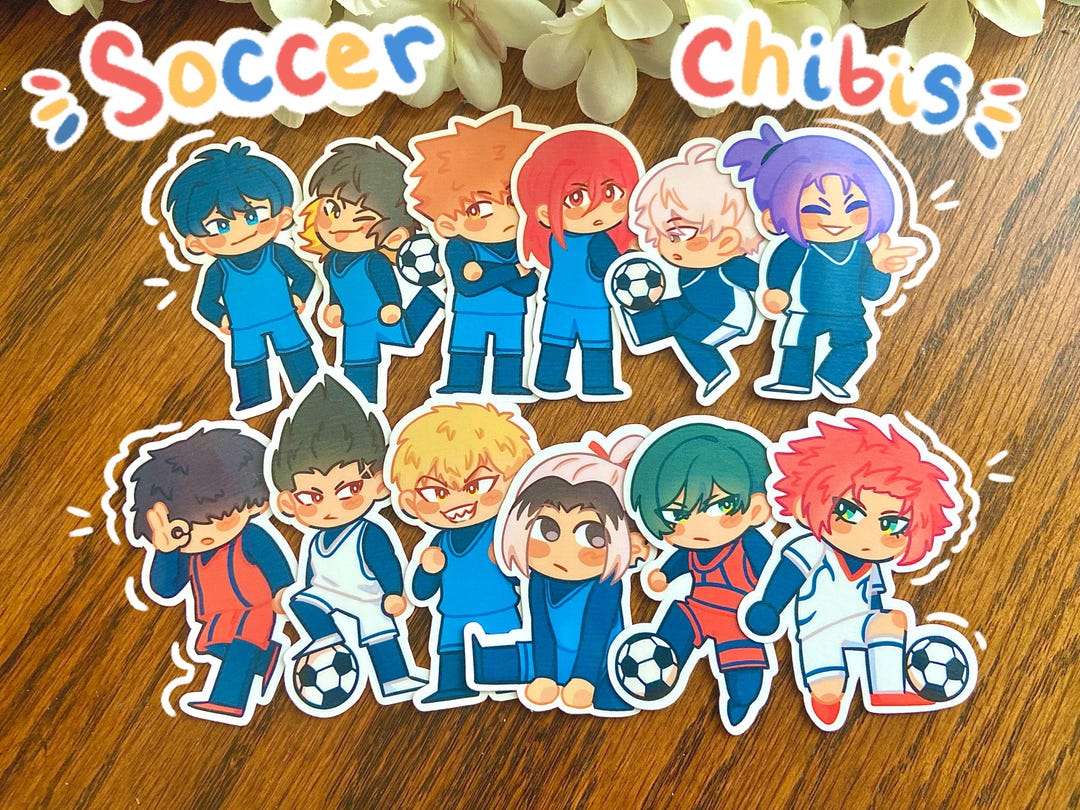 Soccer Chibis Stickers - Etsy