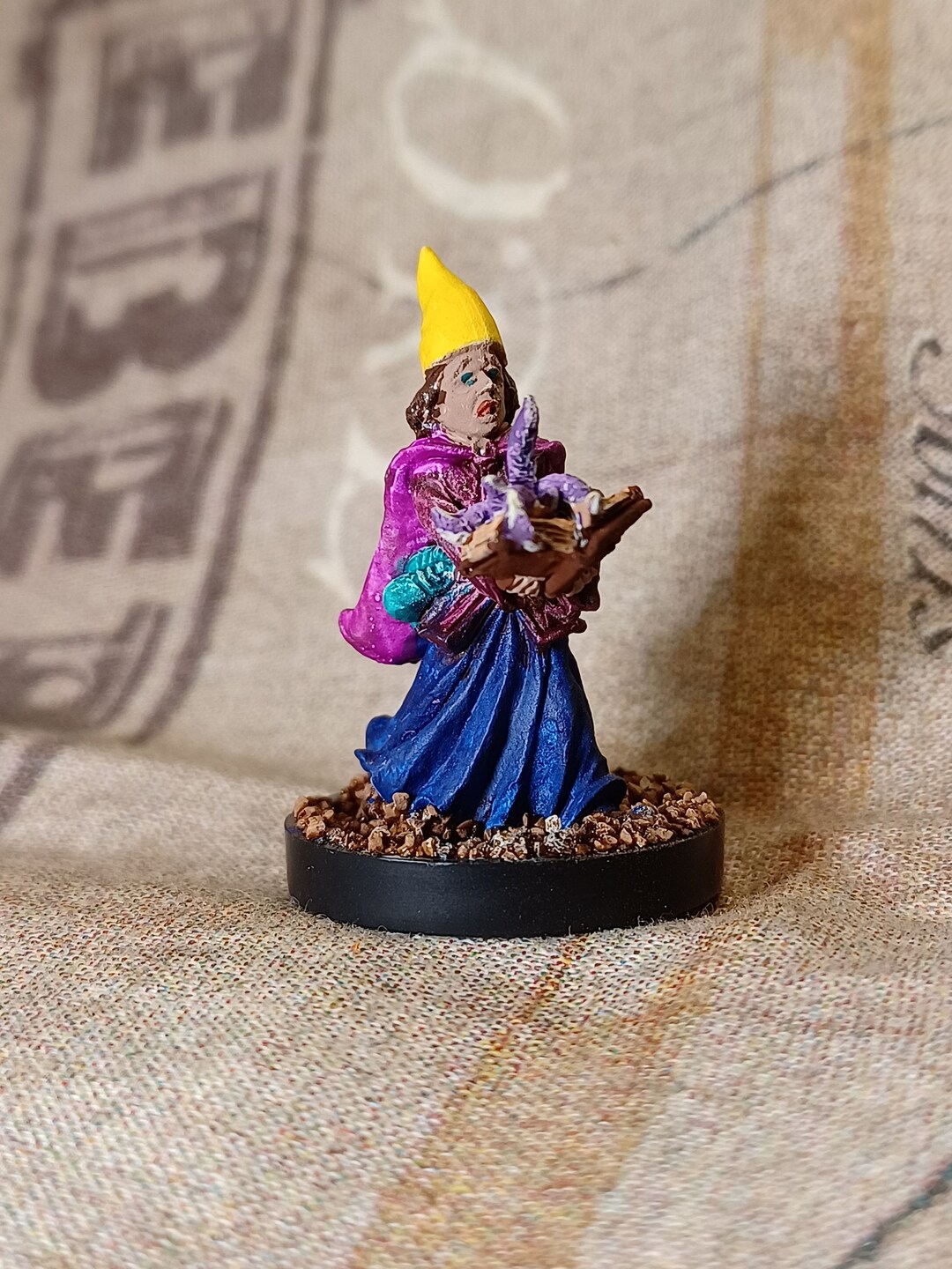 Witch/wizard (purple Robe W/ Familiar)- Hand Painted D&d/pathfinder ...