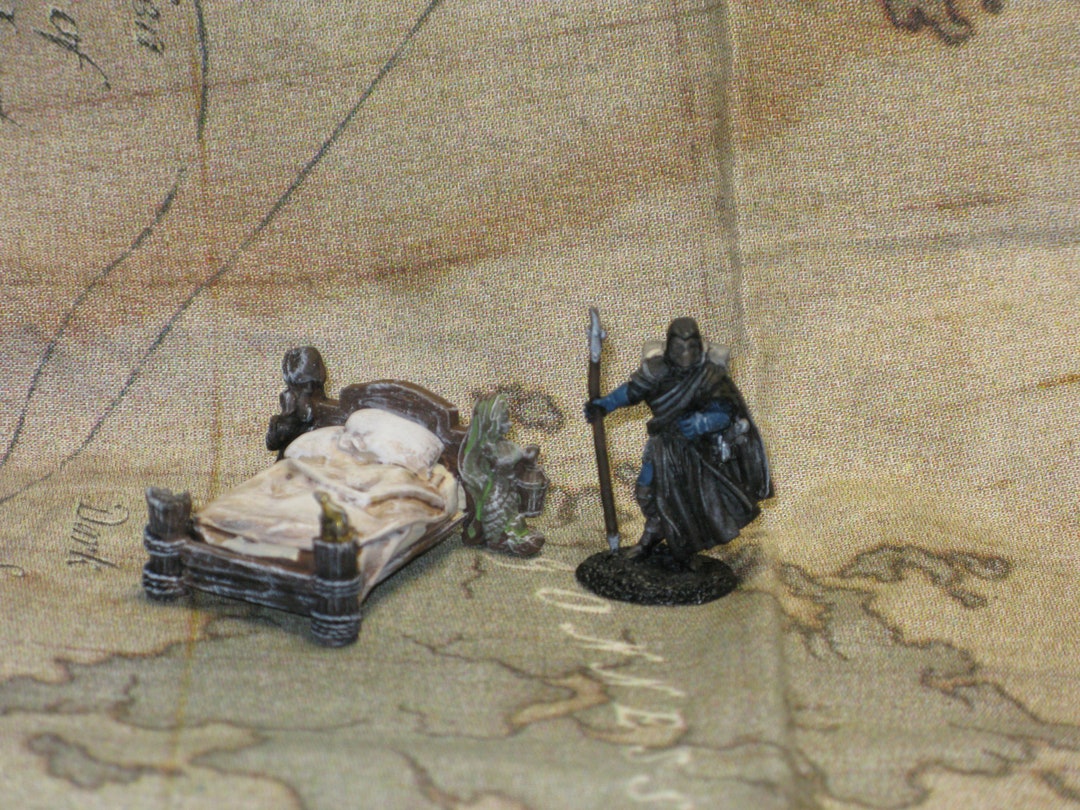 Captain's Bed -d&d/pathfinder/ttrpg Miniature -- Hand Painted (reaper ...