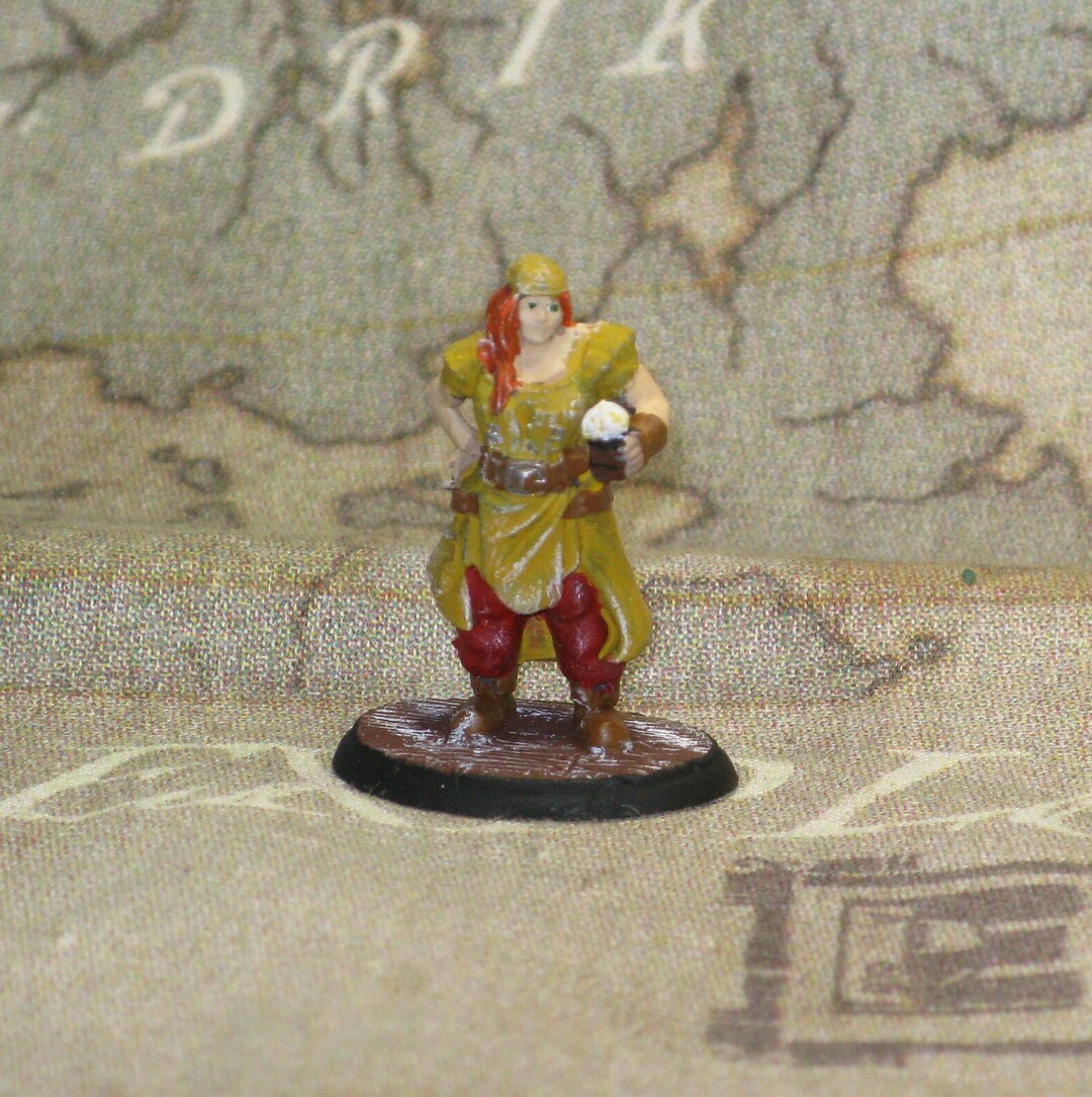 Female Bar Brawler Hand Painted D&d/pathfinder/ttrpg Miniature reaper ...