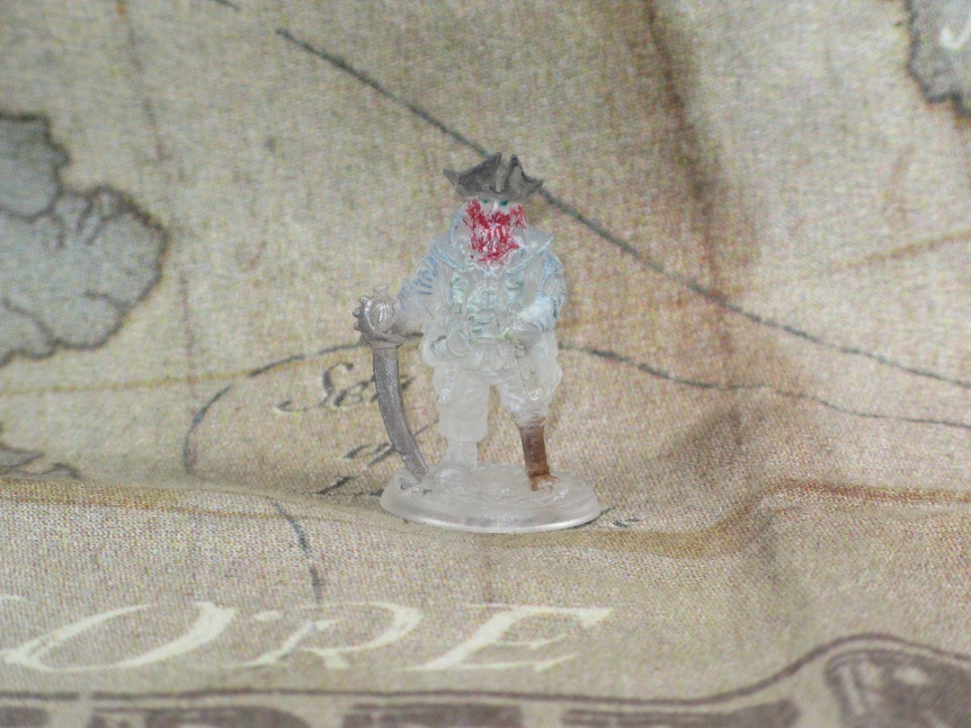 Pirate Ghost Captain Hand Painted D&d/pathfinder/ttrpg Miniature reaper ...