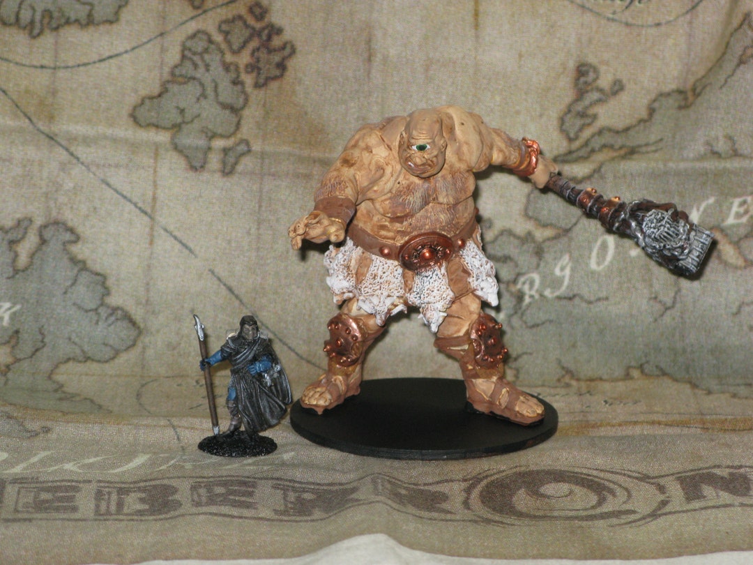 Huge Cyclops Hand Painted D&d/pathfinder/ttrpg Miniature reaper Bones ...