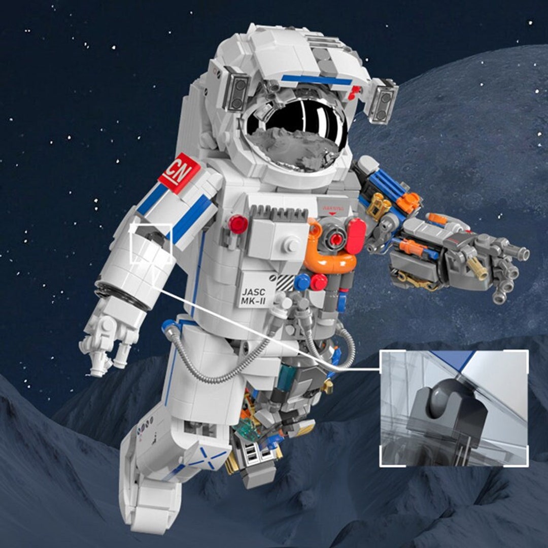 MOC Spaceman Astronaut Model Modular Building Block DIY - Etsy