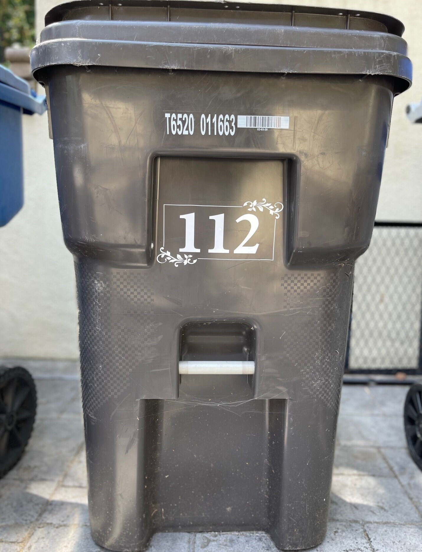 Trash Can Decal | Address Garbage Can Sticker | Trash Bin Outdoor Label ...