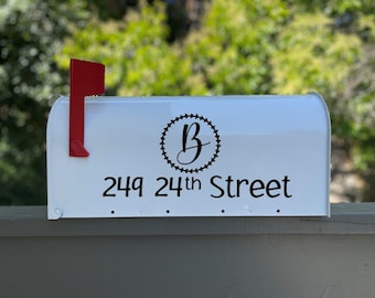 Custom Mailbox Decal | Mailbox Numbers | Street Address Vinyl Decal ...