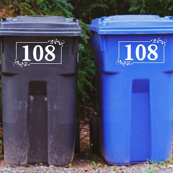 Trash Can Decal - Etsy