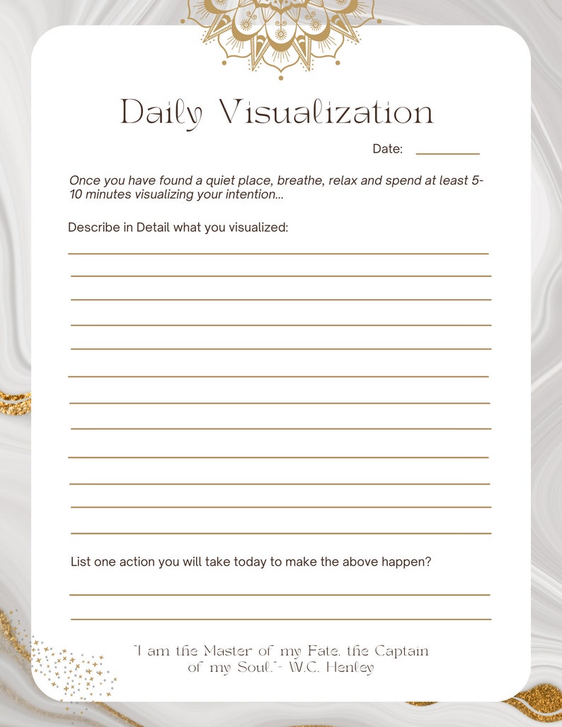 Visualization Journal: See It. Believe It. Achieve It. - Etsy