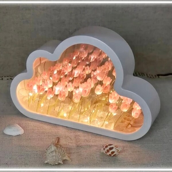 Tulip Cloud Lamp - Etsy UK