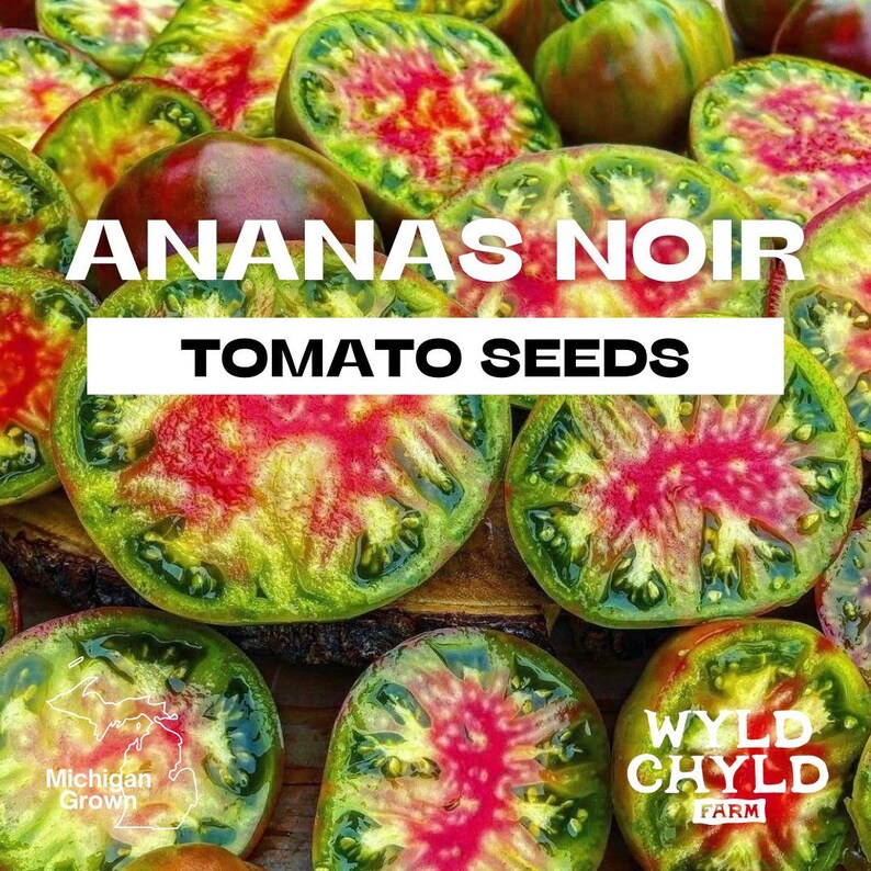 Rare Tomato Ananas Noir Seeds, Heirloom Seeds, Black Pineapple Tomato ...