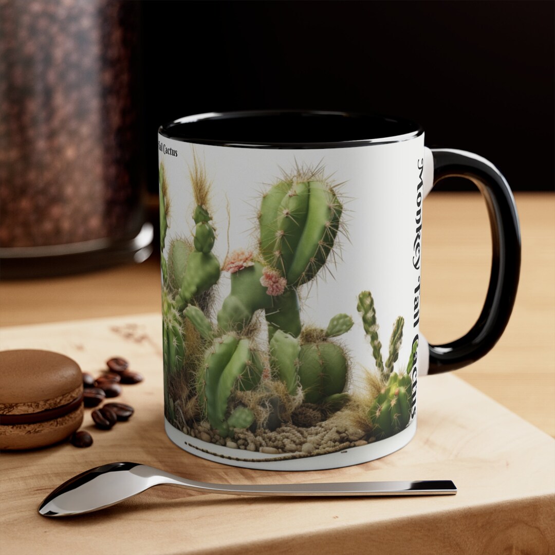 Vibrant Cactus Garden Mug Stunning Botanical Design, Perfect for Coffee ...