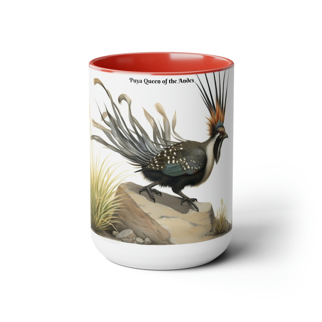 Stunning Puya Queen of the Andes Mug Exotic Bird Design, Perfect for ...