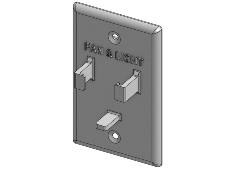 Fan & Light Remote Control Switch Plate Cover 1-gang - Etsy