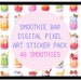 Pixel Smoothies Digital Sticker Pack - 48 Unique and Colorful Smoothie ...