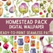 45-pack Homestead-themed Digital Wallpaper Patterns - Mason Jars ...