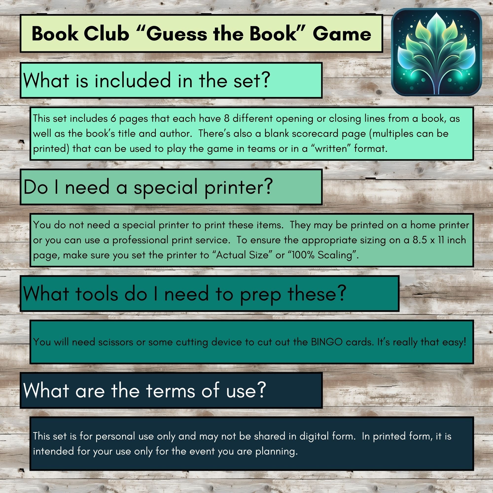 Classic Novel Trivia Game: Book Club Icebreaker (printable PDF) - Etsy