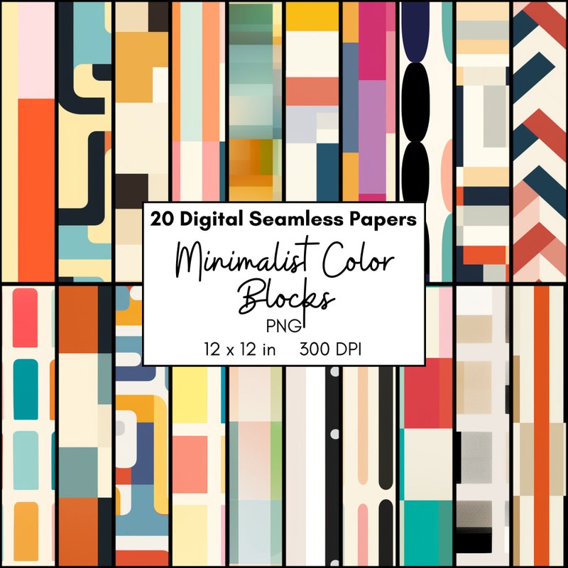 Color Block Design - Etsy