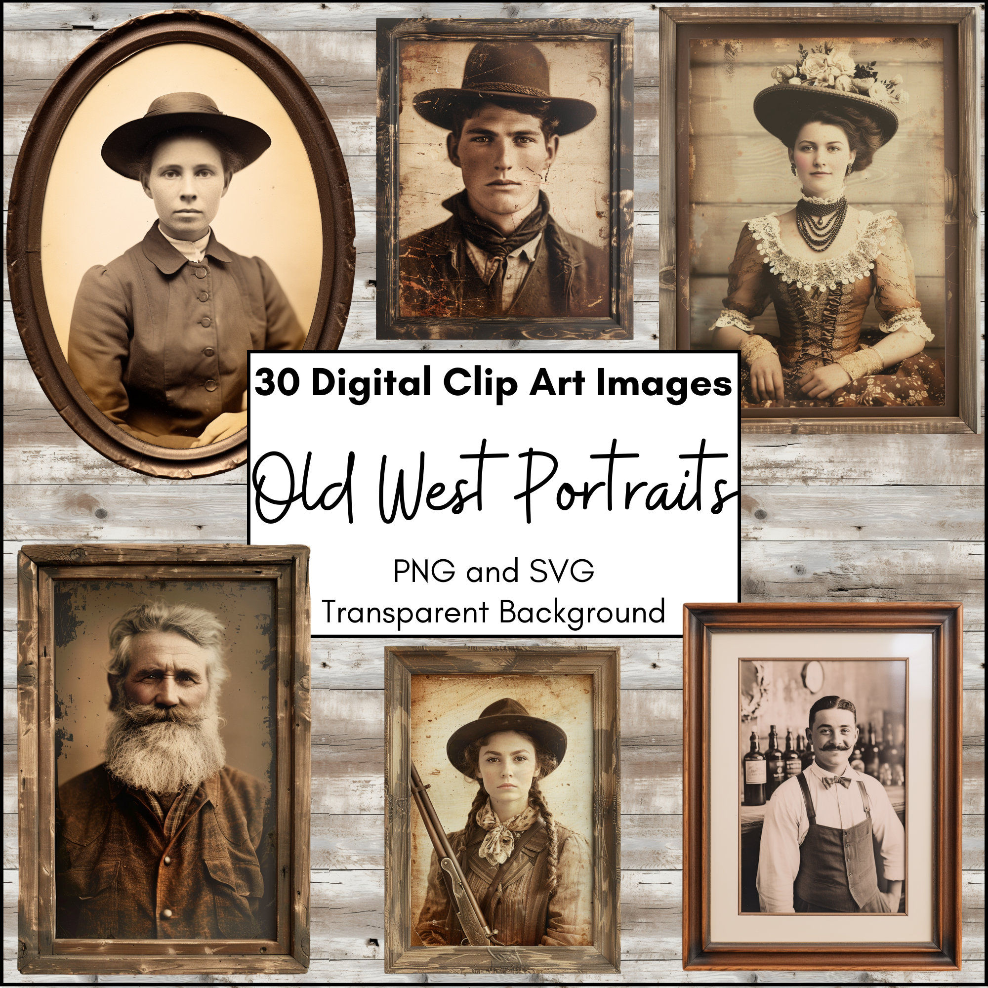 Old American West Digital Clip Art, Vintage Western Photo Clipart ...