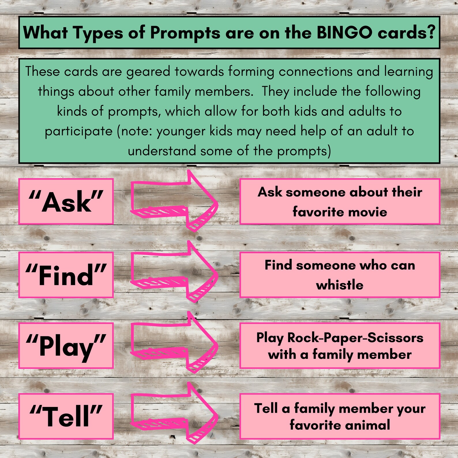 Fun Scavenger Hunt Bingo Game for Family Reunion, Immediate Download ...