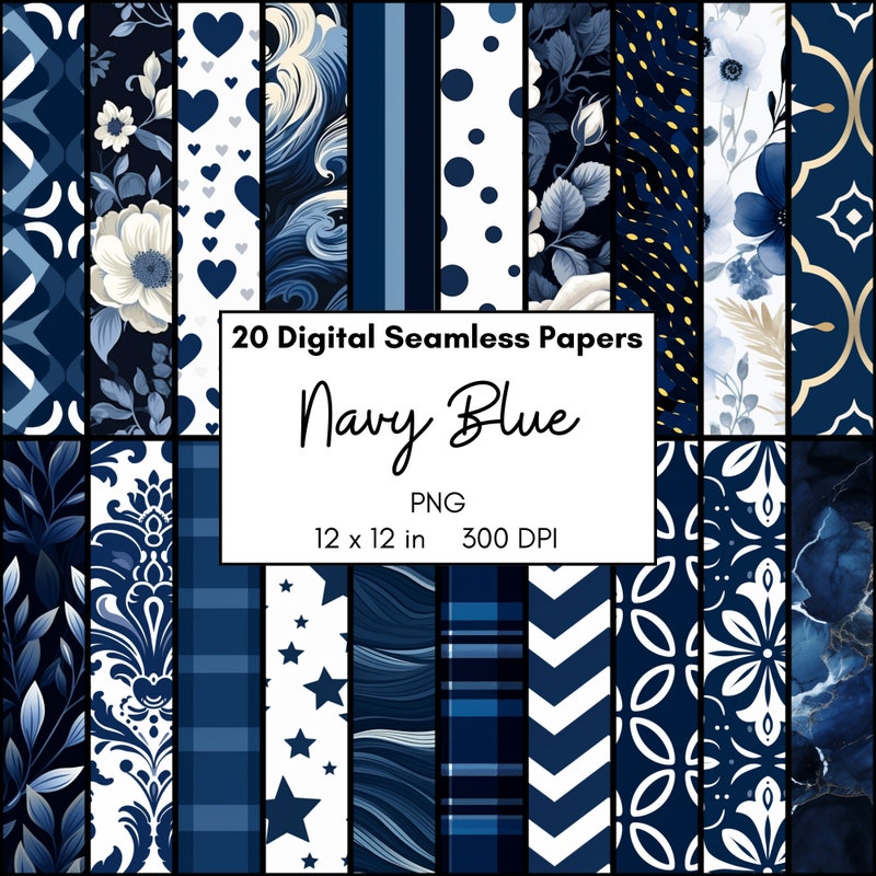 Navy Blue Paper - Etsy